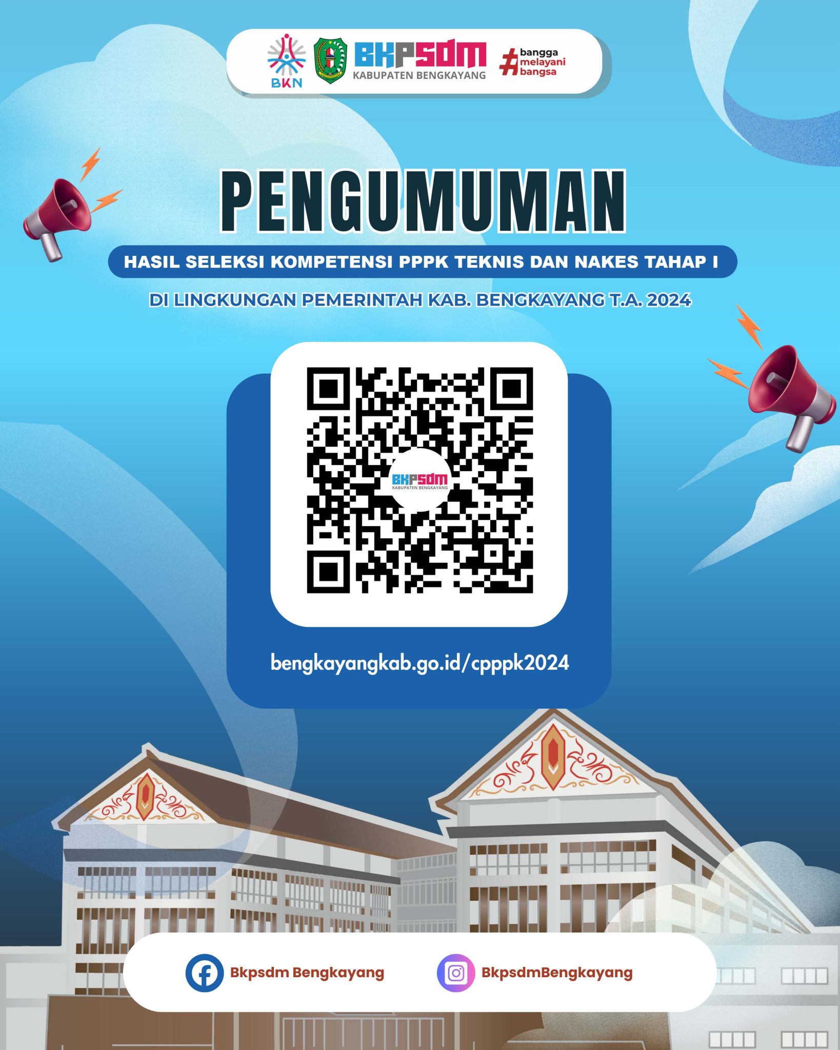 PENGUMUMAN HASIL SELEKSI KOMPETENSI PENGADAAN PPPK TENAGA TEKNIS DAN TENAGA KESEHATAN TAHAP I DI ...