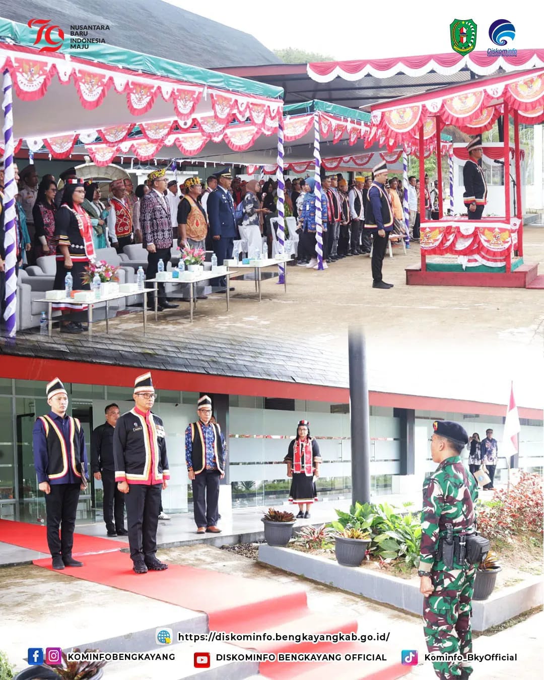 Upacara Peringatan HUT Kemerdekaan RI Ke 79 Tahun 2024 di PLBN Jagoi Babang – KABUPATEN BENGKAYANG