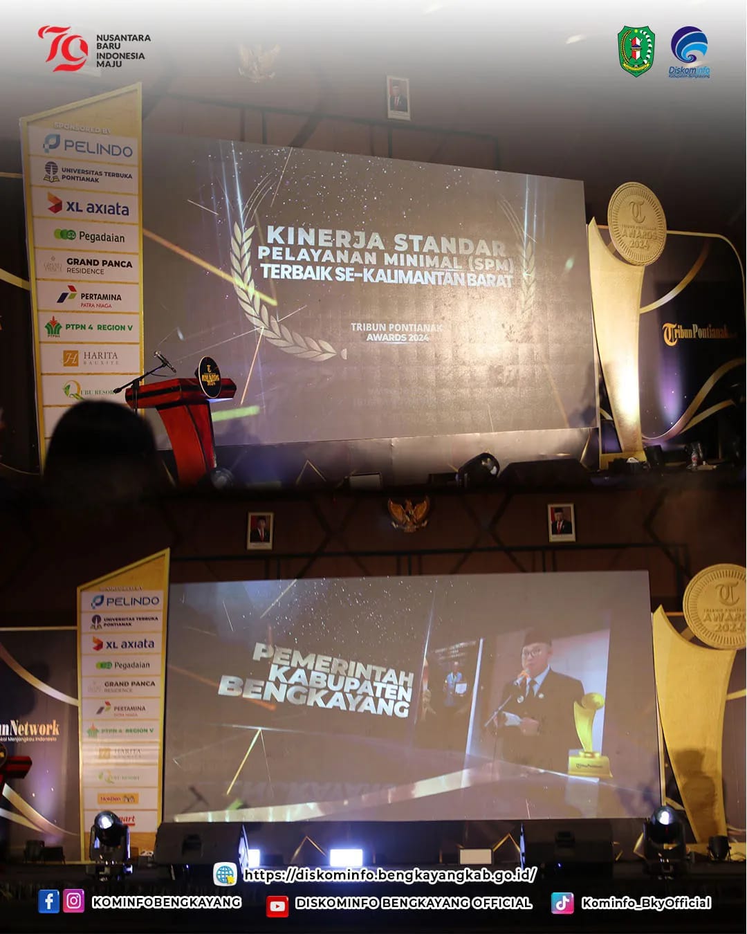 Pemkab Bengkayang Raih Penghargaan Kinerja Standar Pelayanan Minimal (SPM) Tertinggi se ...