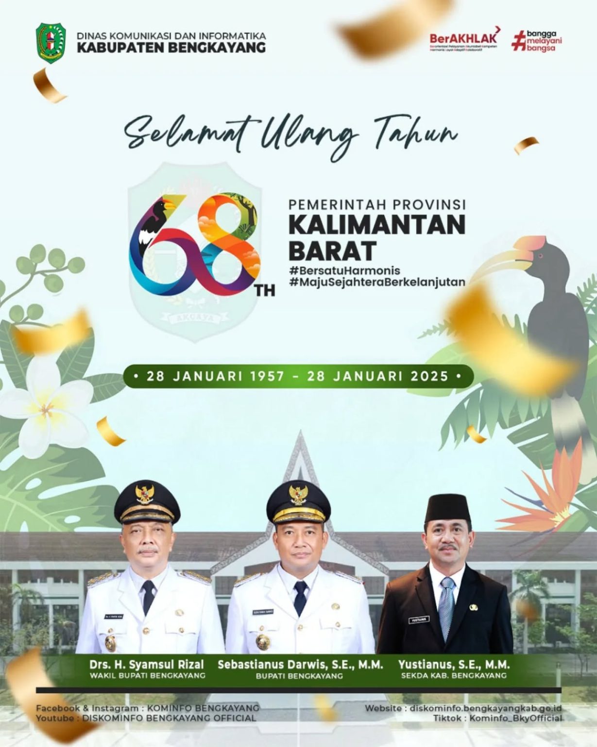 Selamat Ulang Tahun Pemerintah Provinsi Kalimantan Barat Ke 68 Tahun ...